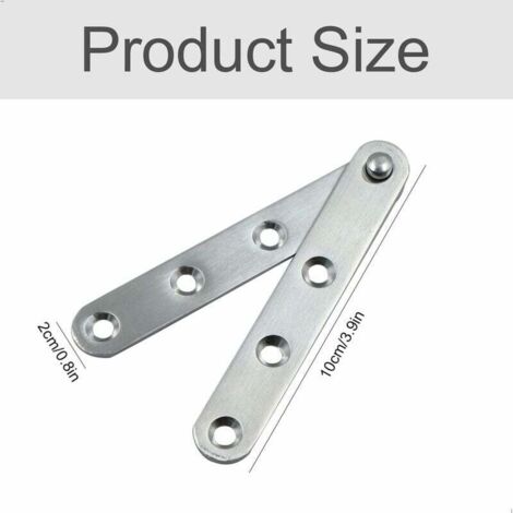 4er-Pack Türscharniere, 100 mm Edelstahl, 360-Grad-Drehung, versteckte ...
