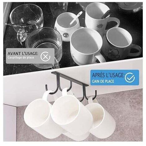Schwarzer Kaffee, mit 4 Schrauben, 3er-Set Becherhalter, hängender ...