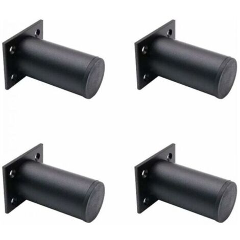 gambe regolabili per mobili, nere opache, 38x80 mm, in lega di ...