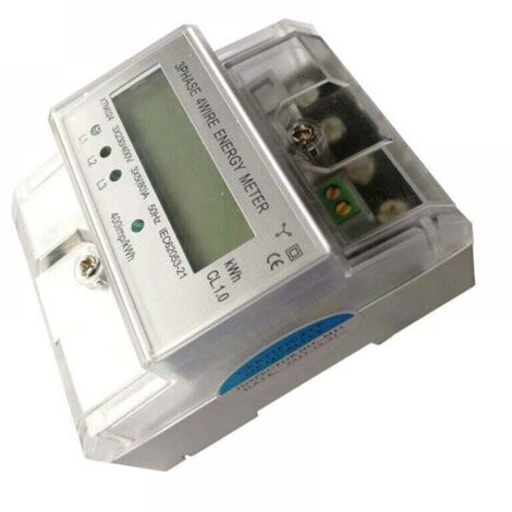 Contatore di energia trifase a 4 fili 220/380V 5-80A Consumo energetico ...