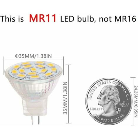 Lampade LED MR11, attacco GU4.0, 3 W, abbinabili a lampade alogene da ...