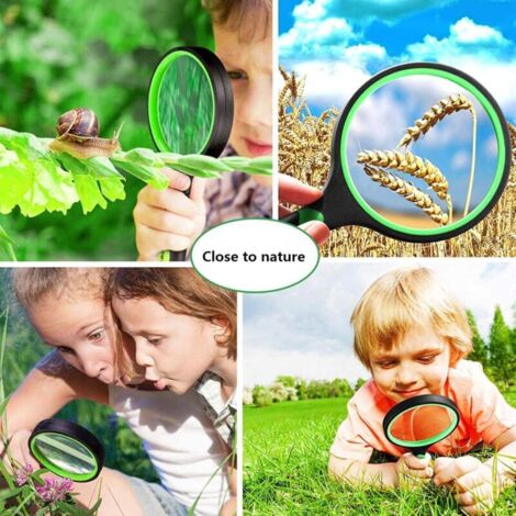 Lupa de 10 aumentos, lupa de lectura, lupa infantil, lupa para insectos ...