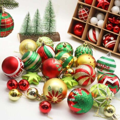 16 bolas navideñas para decorar el árbol de Navidad, bolas verdes ...