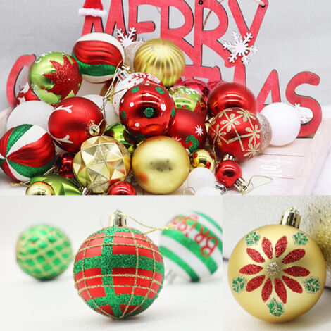 16 bolas navideñas para decorar el árbol de Navidad, bolas verdes ...