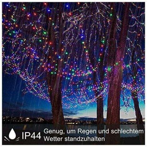 80 m lange LED-Lichterkette mit 8 Beleuchtungsmodi, IP44 wasserdicht ...