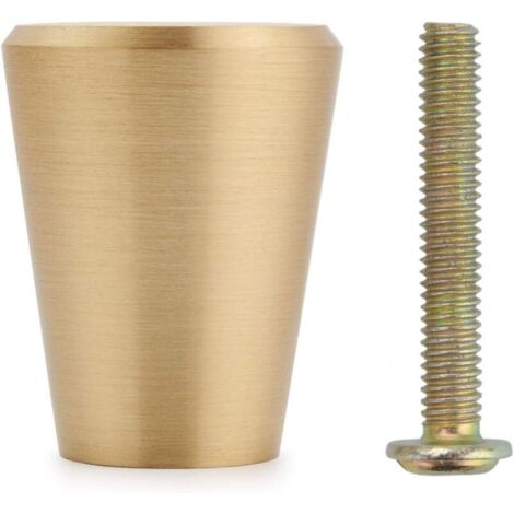 Set di 10 pomelli per mobili in ottone massiccio per armadi, cassetti e ...
