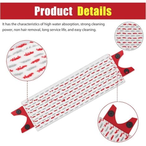 Ricambio per mocio in 3 pezzi per kit mocio in microfibra Vileda, per ...