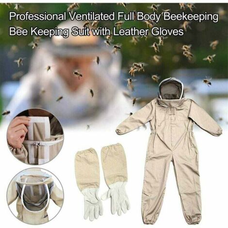 Traje de Apicultor - Traje Profesional de Apicultura con Guantes, Ropa ...