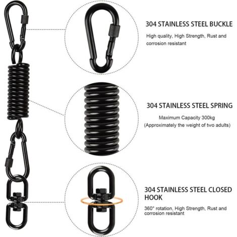 Silla colgante con resortes, resorte oscilante de acero con 2 ...