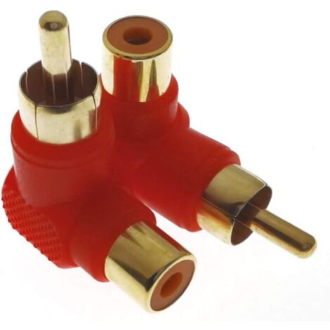 conectores RCA macho a RCA hembra chapados en oro, adaptadores de ...