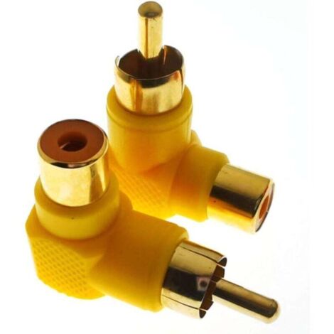 conectores RCA macho a RCA hembra chapados en oro, adaptadores de ...