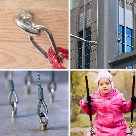 Tornillos de ojo M10 x 100 mm, tornillos de anillo M10 con rosca ...