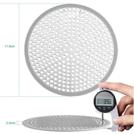 Recogedor de pelos para ducha (3 piezas), 118 mm (4,65"), rejilla de ...