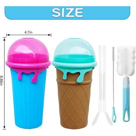 Slush-Eis-Becher-Set, 2-teilig, Slush-Eis-Maschine, Becher für ...