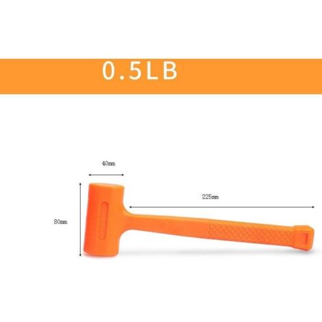 YMYNY Rubber Mallet/Hammer, Diameter 40mm, PVC Coating, Rubber Hammer, Impact Tools, Assembly ...