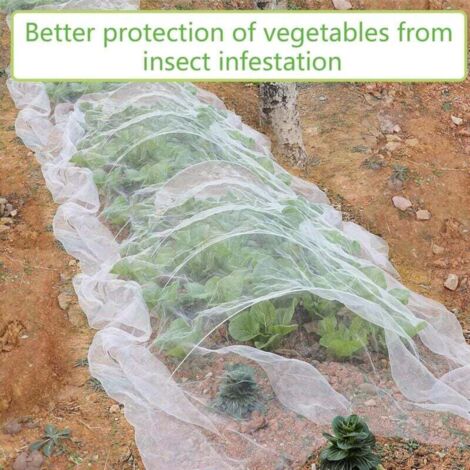 Rete anti-insetti da 2,5 x 7,5 m per piante da orto per proteggere ...