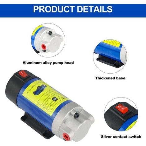 Pompa per olio diesel da 12 V e 100 W, pompa elettrica per scarico olio ...