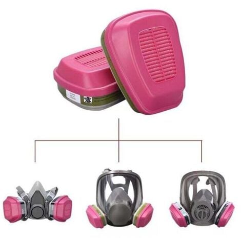 3M P100 60923 Elemento/filtro respiratorio, 1 paio, protegge da vapori organici, gas acidi e ...