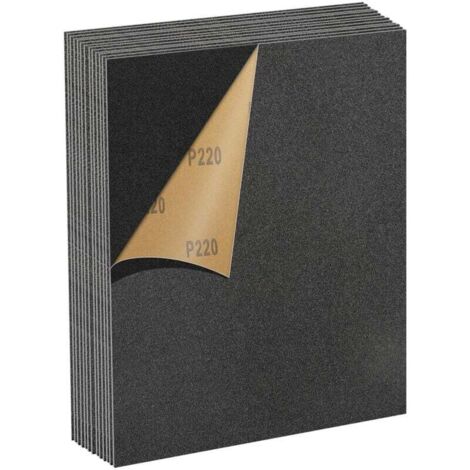 Set di carta vetrata a grana 220, 13 pezzi, 23 x 28 cm, carta vetrata ...