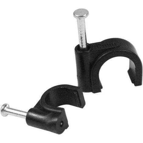 YMYNY 400 piezas de clips para cables, bridas para cables, 6 mm, 7 mm ...