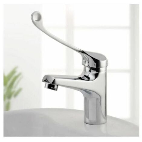 Grifo monomando para lavabo con maneta médica, grifo de baño accesible ...