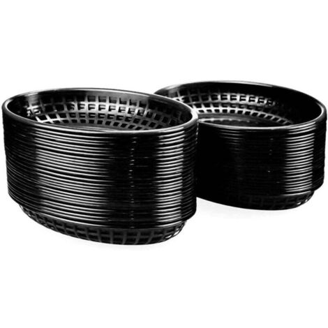 Juego de 50 cestas de comida rápida de plástico para almacenamiento ...