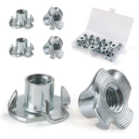 Tuercas en T con rosca de acero M4, M5, M6, M8, M10, tuercas de cuatro puntas para fabricación ...