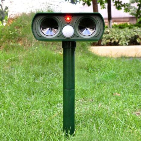 Repelente ultrasónico solar para mascotas, ideal para jardines, perros ...