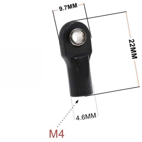 Rótula de nailon M4, rótula de plástico, rosca positiva y negativa ...