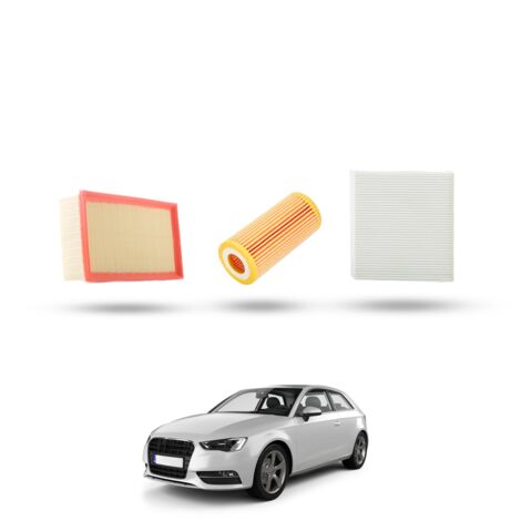 Kit Tagliando 3 filtri compatibile con Audi A3 (8V1,8VK) 2.0 TFSI s3 ...