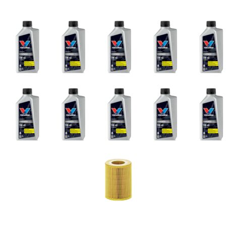Kit filtro olio e 10L compatibile con Bmw serie 7 (E65,E66) 740d 190kw ...