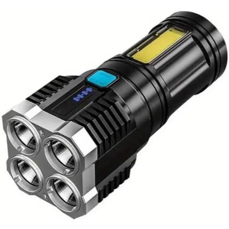 USB Rechargeable LED Flashlight - 4 Modes