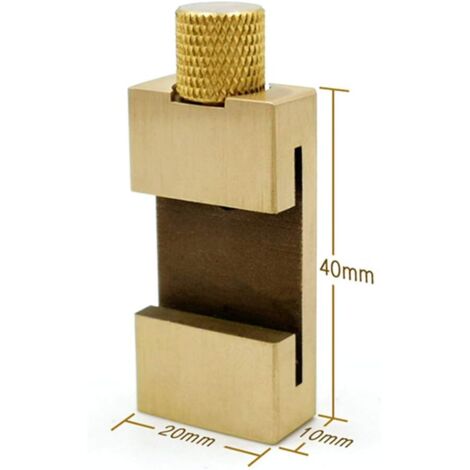 Ruler Tool Brass Steel Ruler Woodworking Positioning Block Line Locator ...