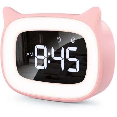 Educational Alarm Clock, LED Night Lights Clocks for Children's Room ...