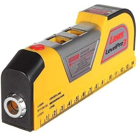 2.5M Laser Level Horizontal Vertical Alignment / Tape Measure ...