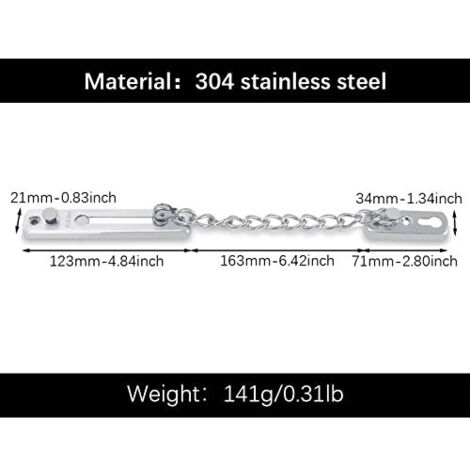 Stainless Steel Door Lock, Door Chains, Security Lock, Security Privacy ...