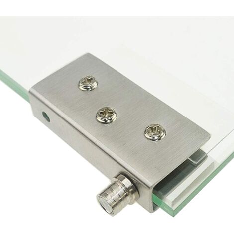 4 Pack Glass Door Hinges 90° Pivot Hinge, No-Drill Glass, Stainless ...