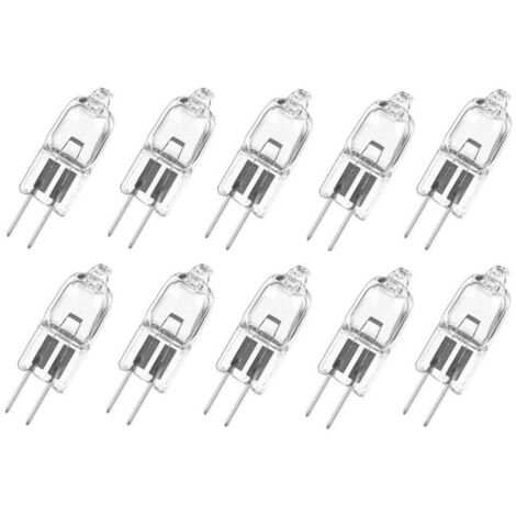 Pack of 10 G4 Halogen Bulbs Warm White 12V 5W [Energy Class G]