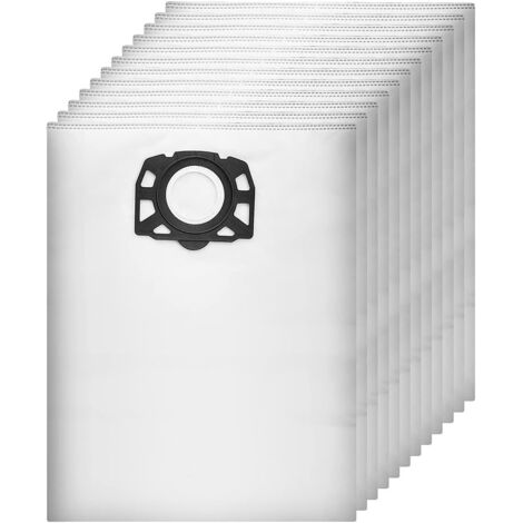 12 Pack Filter Bags Vacuum Cleaner Bags for Karcher WD4 WD5 WD6 MV4 MV5 ...