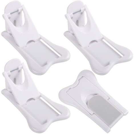 Set of 4 Sliding Door Stops, Child Window Safety Self-adhesive Door ...