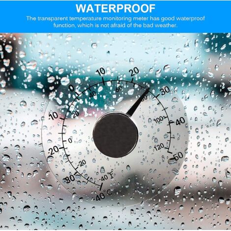 Outdoor Thermometer Window Digital Thermometer Stick On Waterproof ...