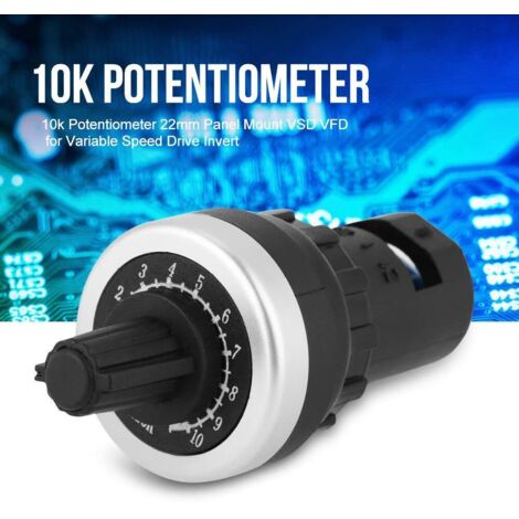 10k Panel Mount Potentiometer VSD VFD Speed Variable Speed Drive ...