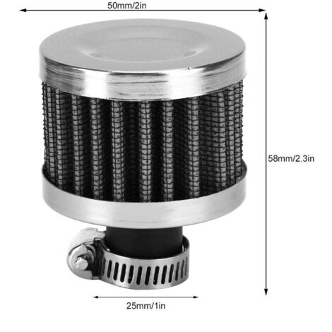 Air Filter Mini Car Air Intake Filter Crankcase Engine Vent Breather ...