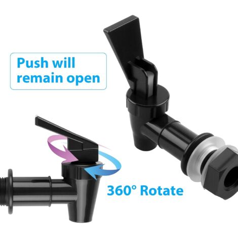 4-Piece Plastic Tap Set for Beverage Dispenser, 3/4 Inch Standard ...