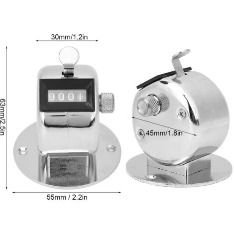Mechanical Manual Counter, 4-Digit Portable Score Counter, Manual ...