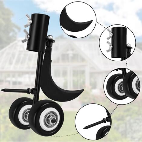 2 in 1 Weed Snatcher Manual Weed Remover Tool with Wheels Standing Weed ...