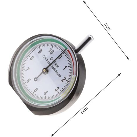 Professional Dial Type Tire Tread Depth Gauge, Portable Measuring Tool ...