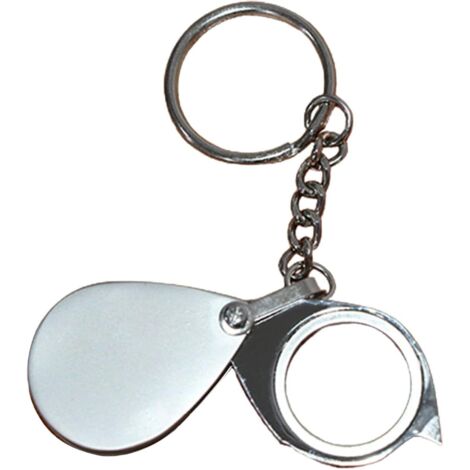 20X Magnifier Small Folding Pocket Magnifier with Keychain for Reading ...