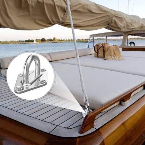 M5 Eyelet Plates, 8 Pieces Stainless Steel Rhombic Eyelet Plate, Heavy ...