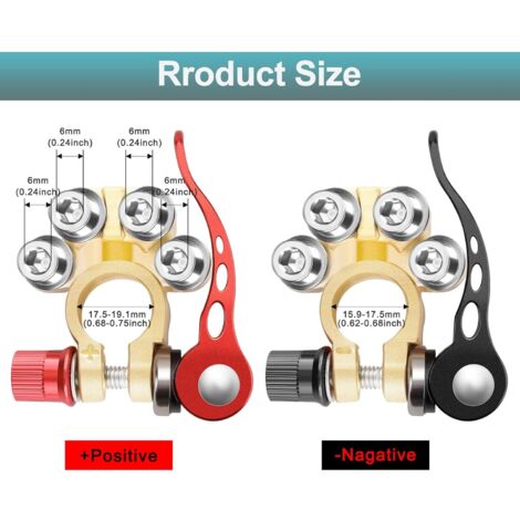12V/24V battery terminal connectors, leisure battery terminals, quick ...